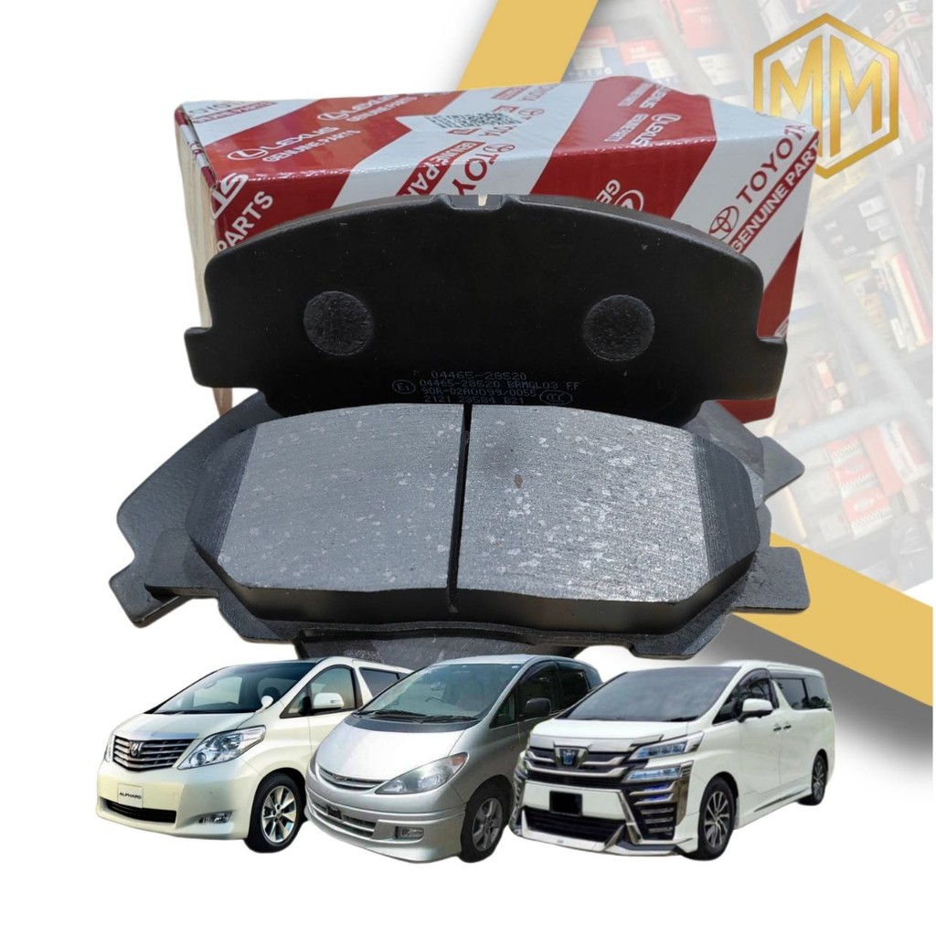 TOYOTA BRAKE PAD FRONT & REAR FOR TOYOTA ALPHARD ANH20 / ESTIMA ACR50 ...