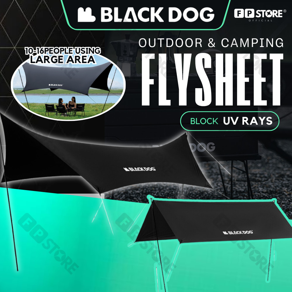 [ COD READY STOCK ] BLACKDOG Full Set Flysheet Canopy Tarp Camping ...