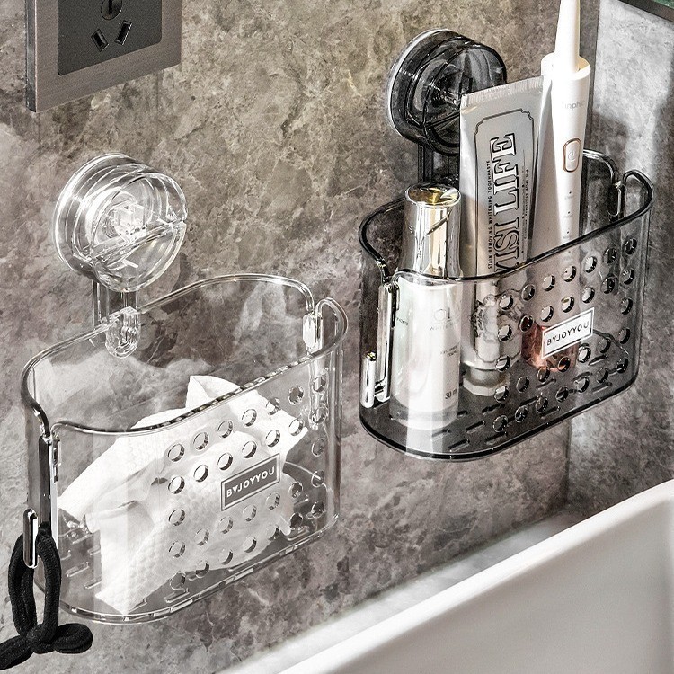 Suction Cup Rack Toilet Bathroom Shelf Perforation-Free Toilet ...