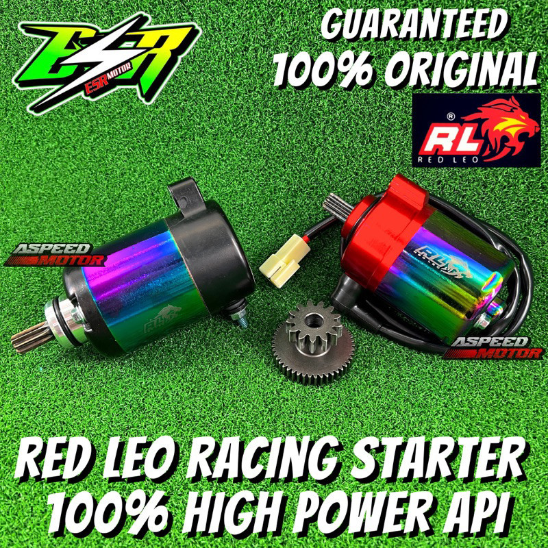 🔥 100%ORIGINAL RED LEO RACING STARTER MOTOR DYNAMO STARTER GEAR BESAR Y15 Y15ZR RS150 REDLEO ESR ...