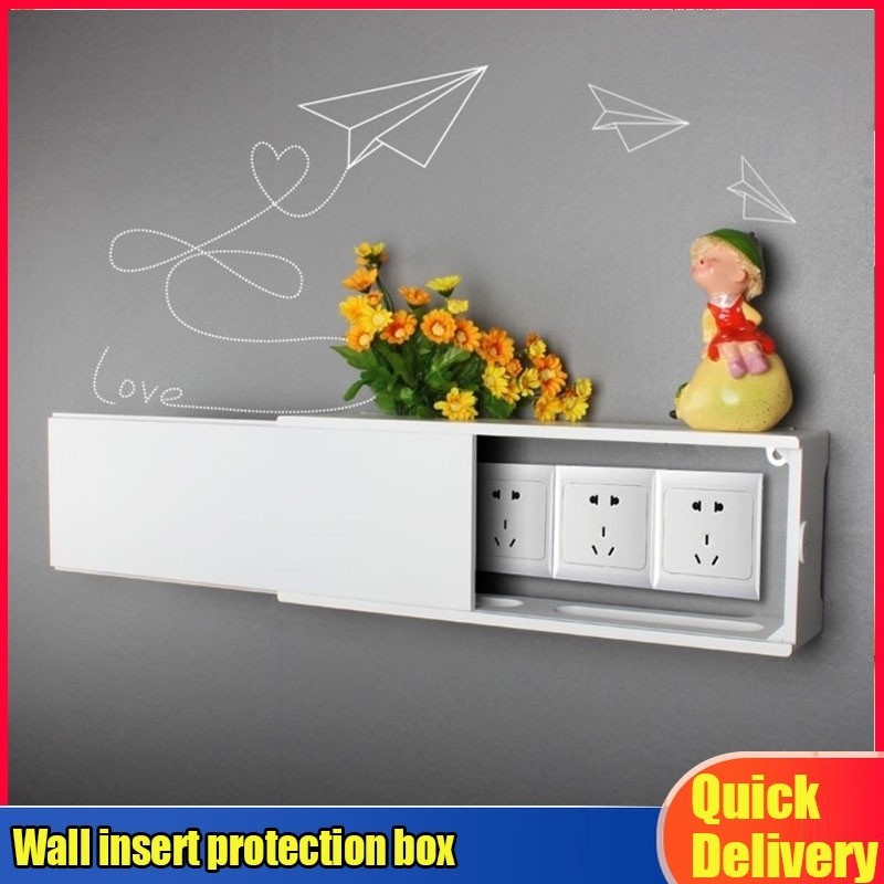 Wire Storage Box Junction Strip Socket Cover Block Wall Power ...