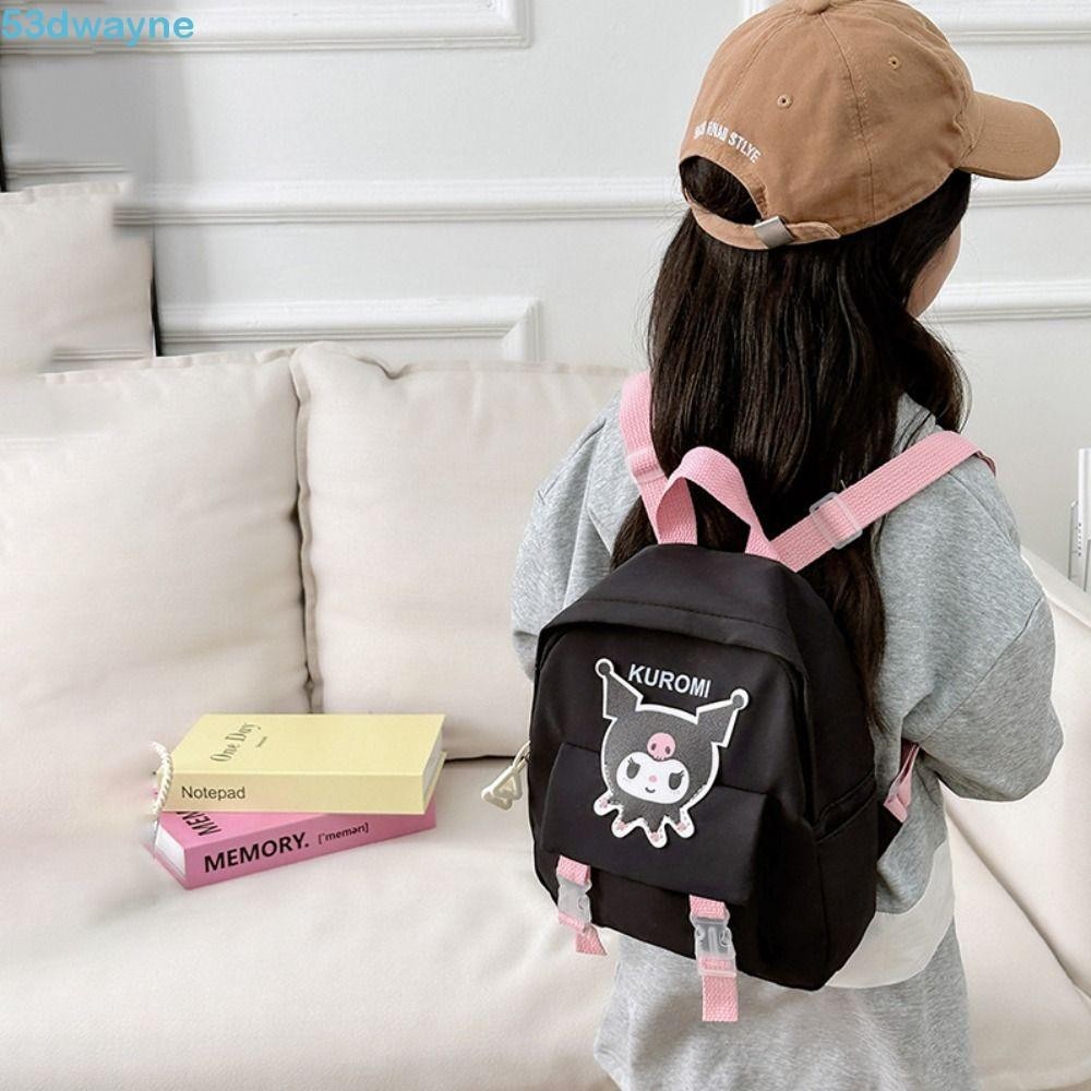 DWAYNE Kuromi Backpack, Large Capacity Cinnamoroll Cartoon Children's ...