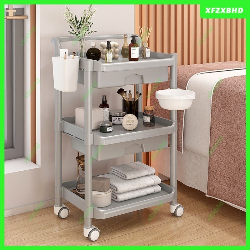 Beauty Salon Dedicated Trolley Tool Cart Instruments Eyelashes Manicure Hairdressing Storage ...