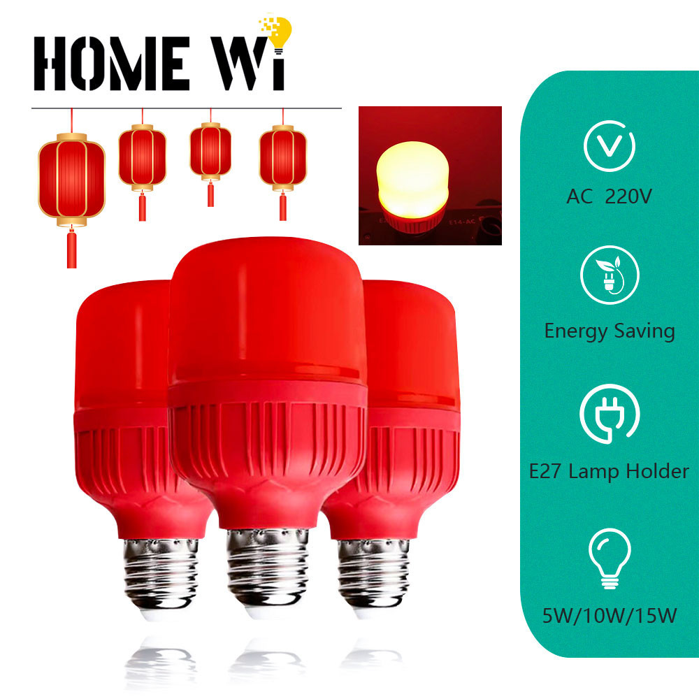 Bright Red Bulb LED Lantern Globe 5W 10W 15W Spring Festival Festive Festival Special-Purpose ...