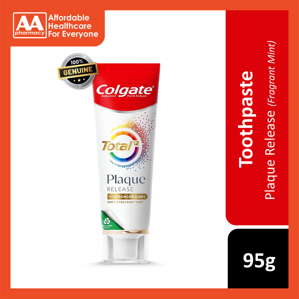 Colgate Total Plaque Release Gentle Fragrant Mint 95g | Shopee Malaysia