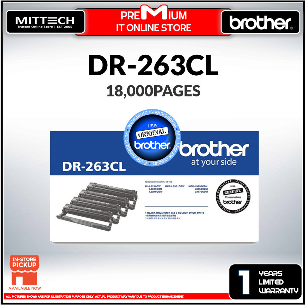 Brother Original Genuine Drum DR-263CL HL-L3230CDN DCP-L3551CDW MFC ...