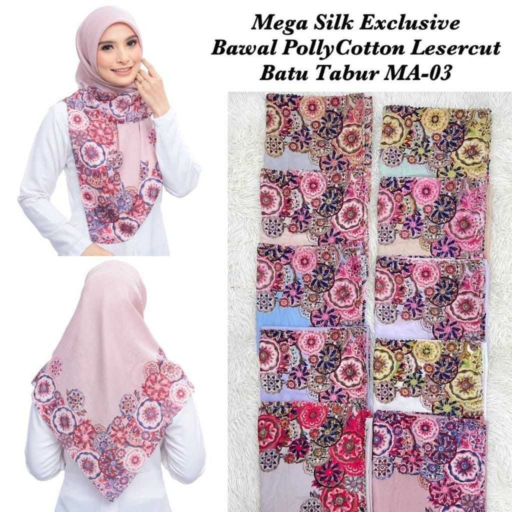 NEW BAWAL COTTON CORAK PREMIUM ''WITH DIAMOND'' PRINTED Bidang 45 ...