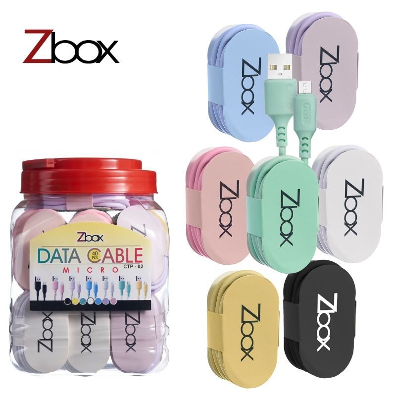 (Unit Price) ZBOX Macaron CTP-02 Micro USB & Type-C Data Cable Support ...