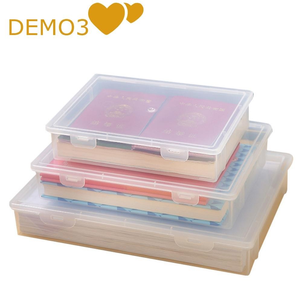 DEMO3 Document Organizer, A4 Organizing Box Plastic Square Shape ...