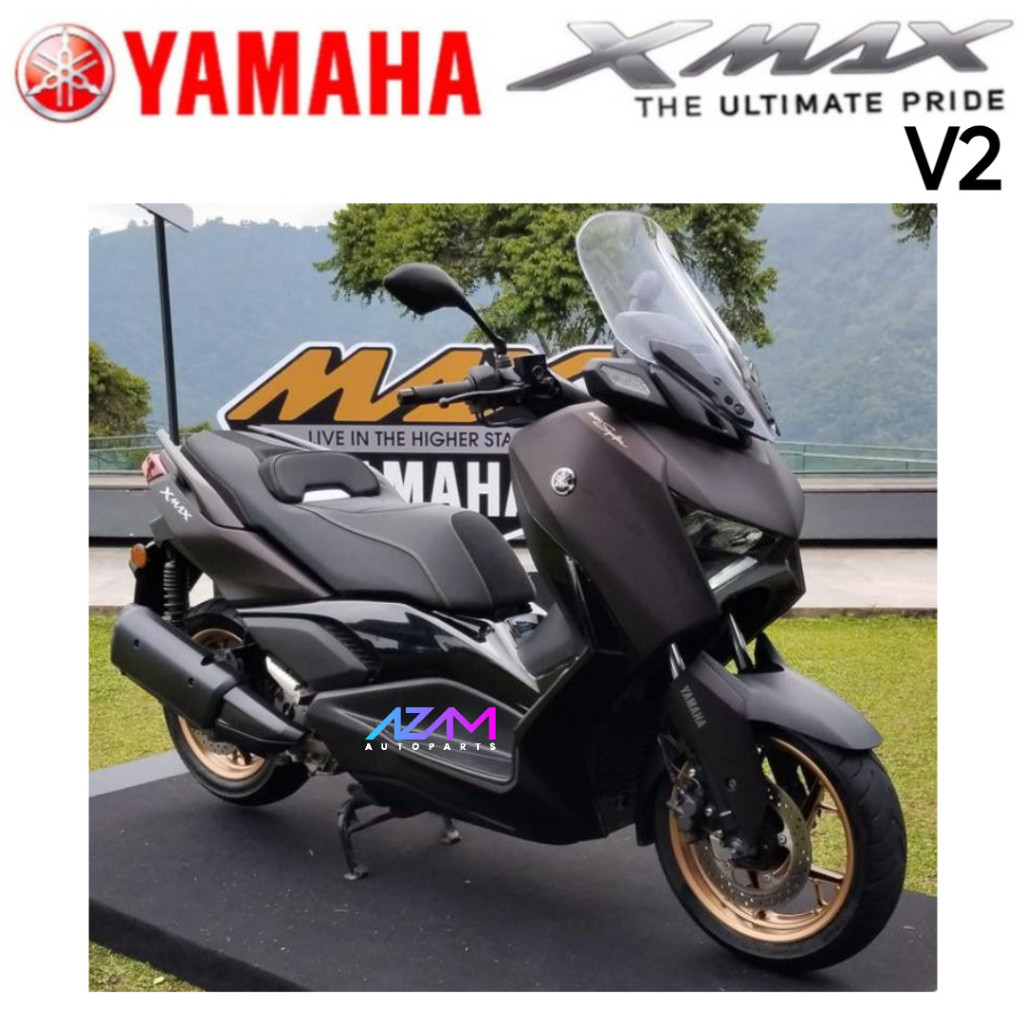 XMAX V2 CONNECTED / XMAX 2023 COVERSET GLOSSY RED / MATTE SILVER ...