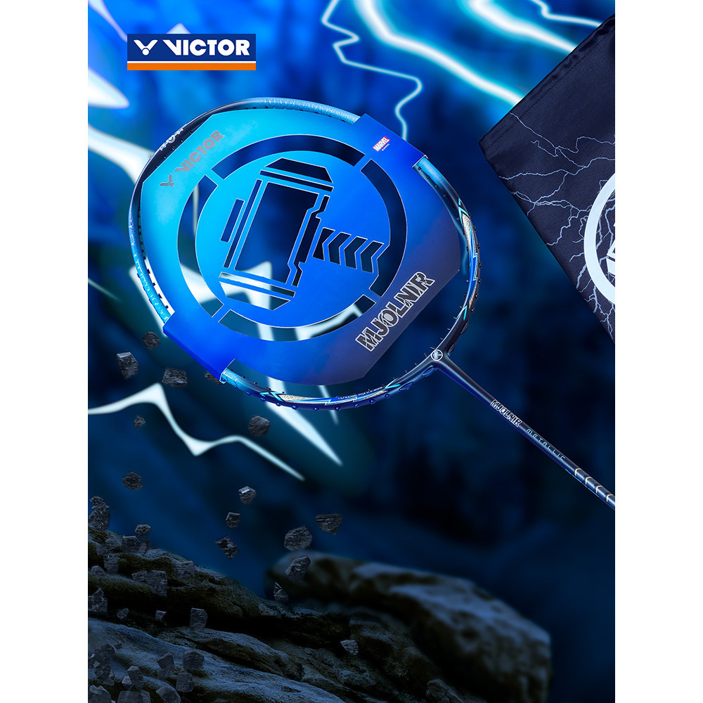 【READY STOCK】VICTOR MJOLNIR METALLIC Original Marvel Thor Badminton ...