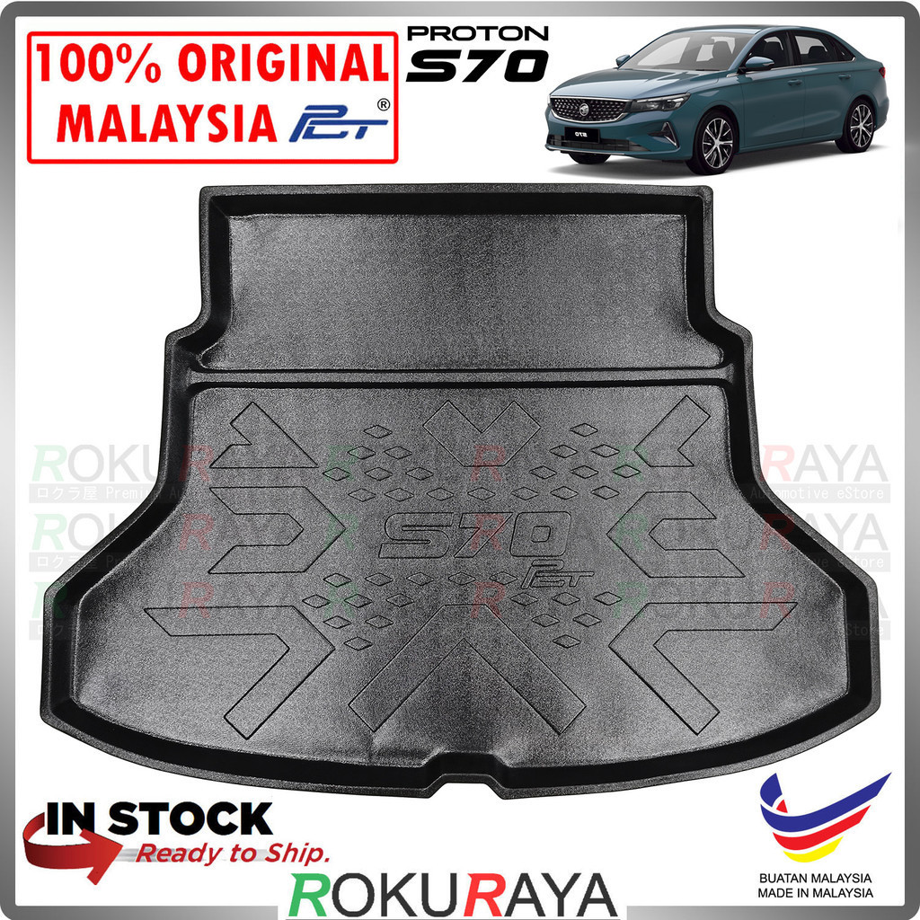 [LOCAL MALAYSIA PCT] Proton S70 2023 Original HDPE Non Slip Rear Trunk Boot Cargo Tray Car ...