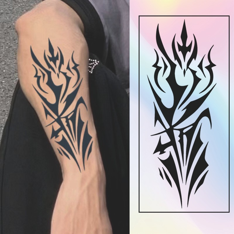 Magic Tattoo Sticker Waterproof Long Lasting Minimalist Tattoo Fake ...
