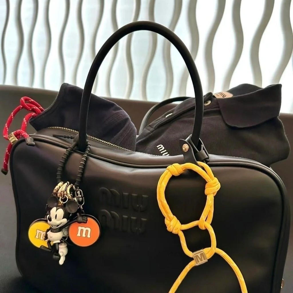 MIU Letter M beaded bracelet lanyard bag nylon colored decorative rope ...