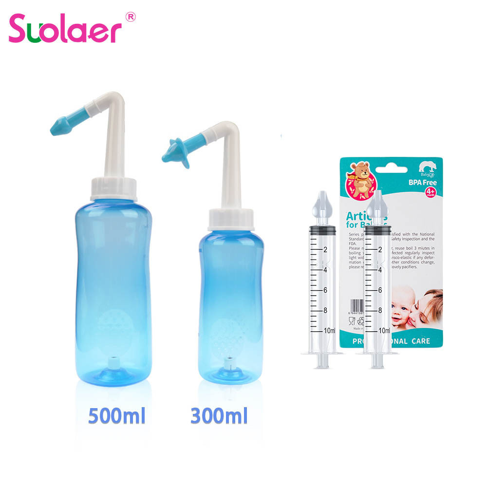 Nose Wash System Sinus Allergies Relief Nasal Pressure Rinse Neti pot ...