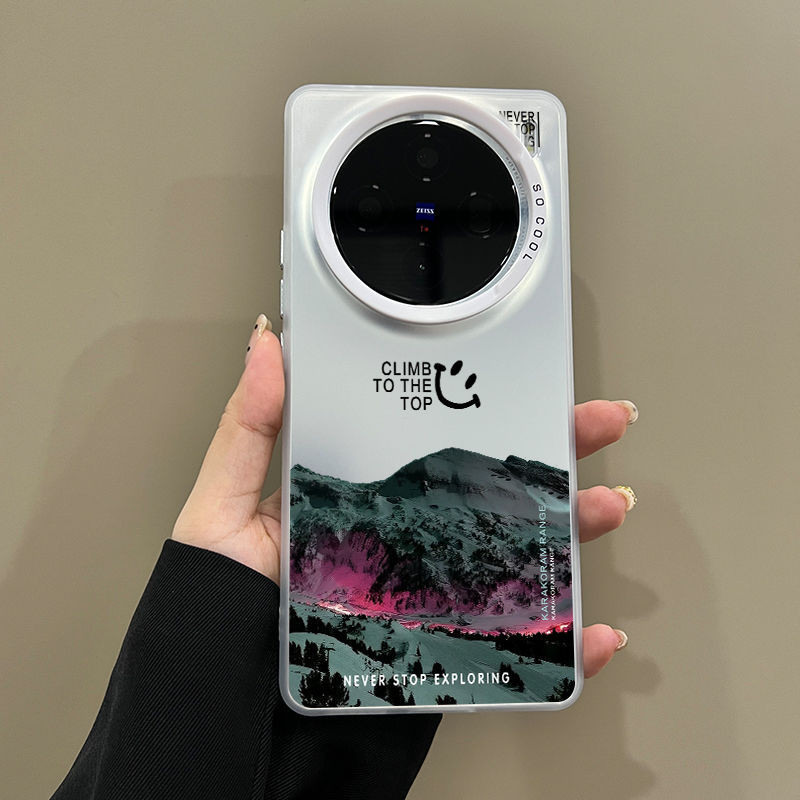 Case for Vivo X200 Pro X100 Pro X100S Aurora Lava Snow Mountain Acrylic ...