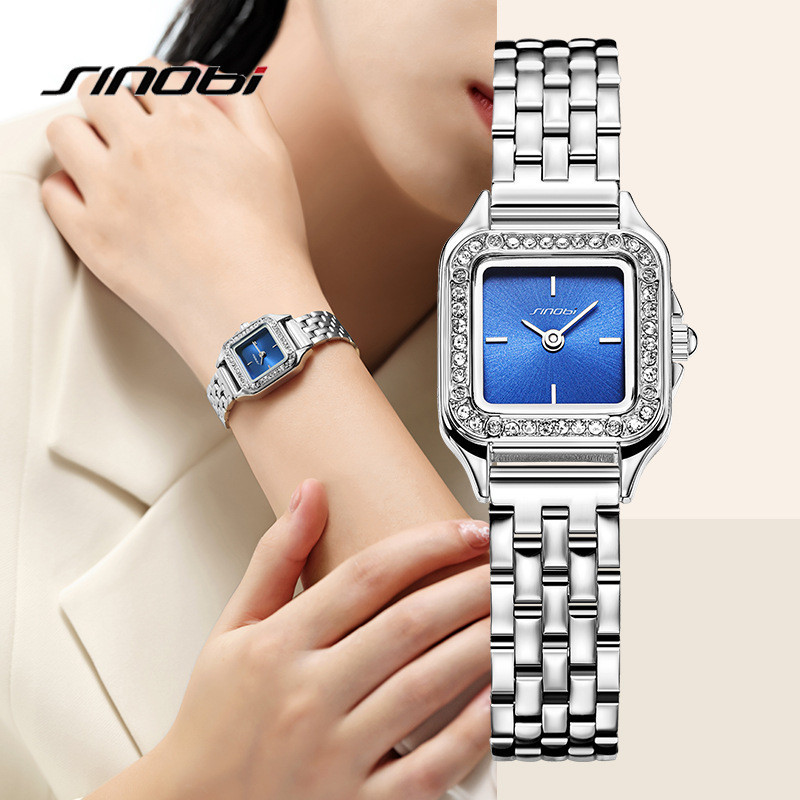 Sinobi Ladies Watch Female Light Luxury Business Commuter Small Square ...