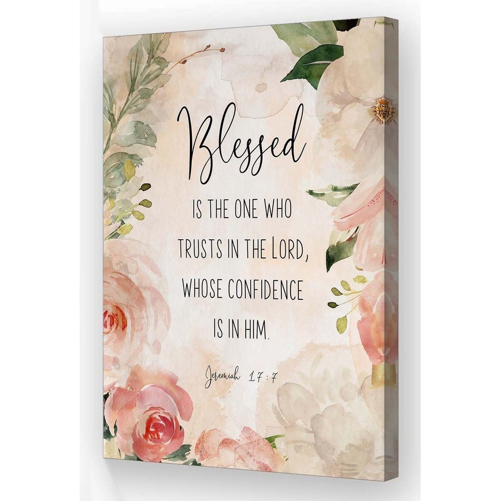 Blessed Is The One Bible Verse Wall Art Scripture Poster Nature Print ...