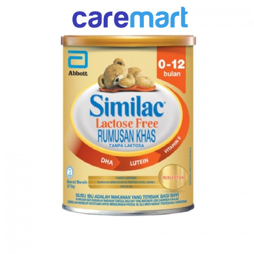 SIMILAC LACTOSE FREE 0-12 MONTHS 375G | Shopee Malaysia