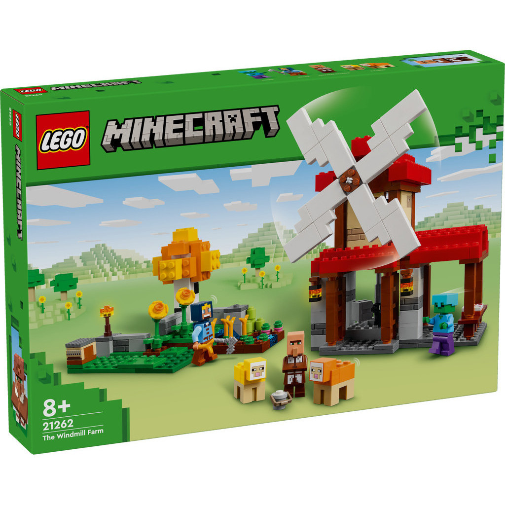 LEGO 21262 Minecraft The Windmill Farm Building Toy Set (462 Pieces ...