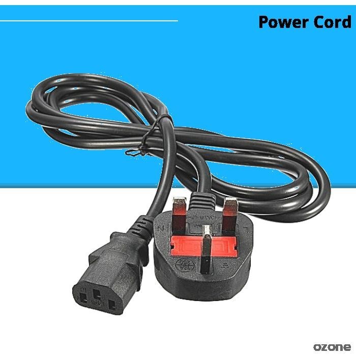 1.8m UK 3 Pin Power Cord Cable 13A Fuse Desktop Computer Monitor ...