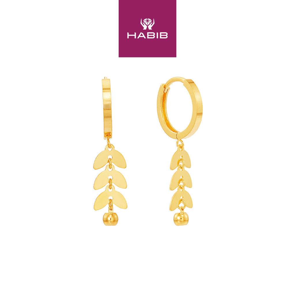HABIB 916/22K Yellow Gold Earrings WE89251223 | Shopee Malaysia