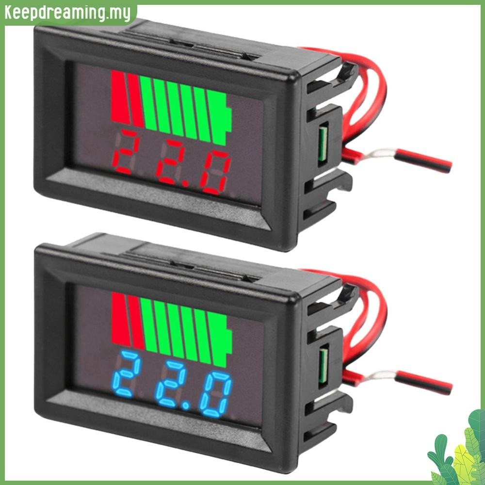 keepdreaming 1-3pcs Car Battery Charger Indicator LED Display Tester ...