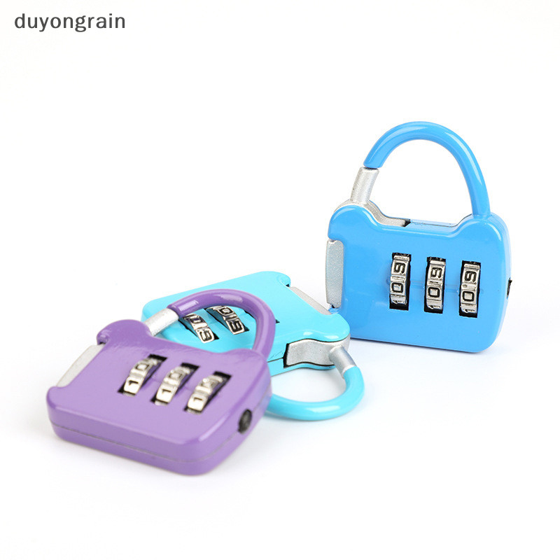 (duyongrain) 3 Dial Luggage Travel Digit Number Code Lock Combination ...