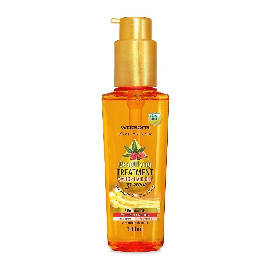 Watsons Beautifying Treatment Castor Hair Oil (100ml) | Shopee Malaysia