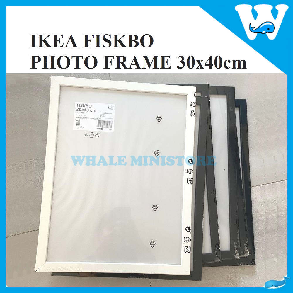 IKEA FISKBO LARGE PHOTO FRAME 30X40CM (BLACK / WHITE) / BINGKAI GAMBAR ...