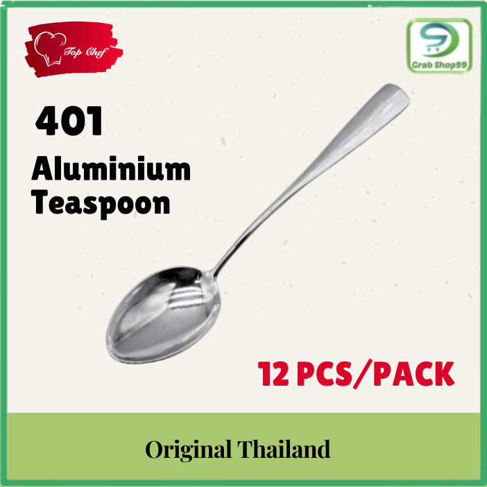 12 Pcs 104 Aluminium Alloy Teaspoon Sudu Teh (Original Thailand ...