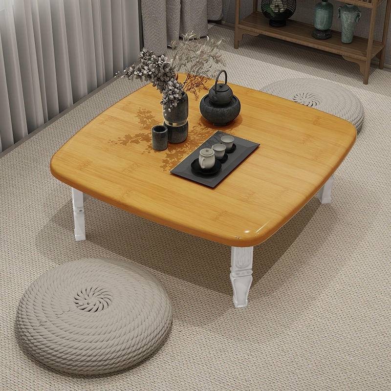 Folding table Small kang table home table dining table tatami table bed ...