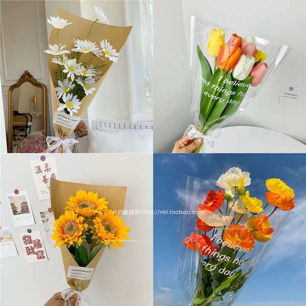 bunga tangan pengantin bunga hiasan dalam rumah Daisies kecil, tulip ...