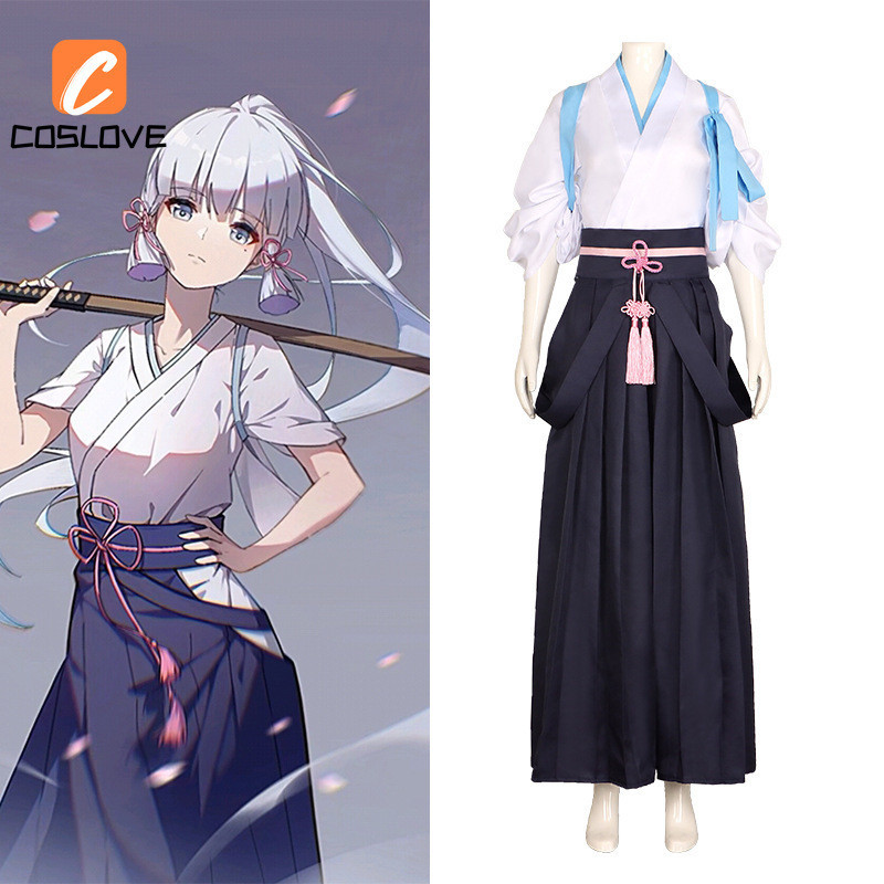 Anime Game Genshin Impact Kamisato Ayaka Kento Suit Cosplay Clothing ...
