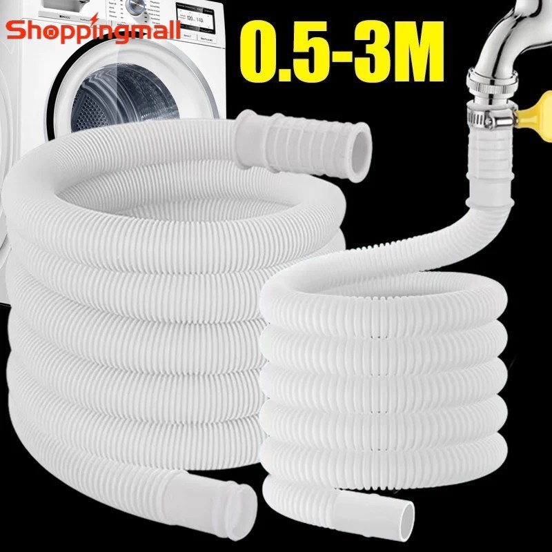 3/2/1/0.53meters Corrugated Water Pipe with Clip / Washing Machine ...