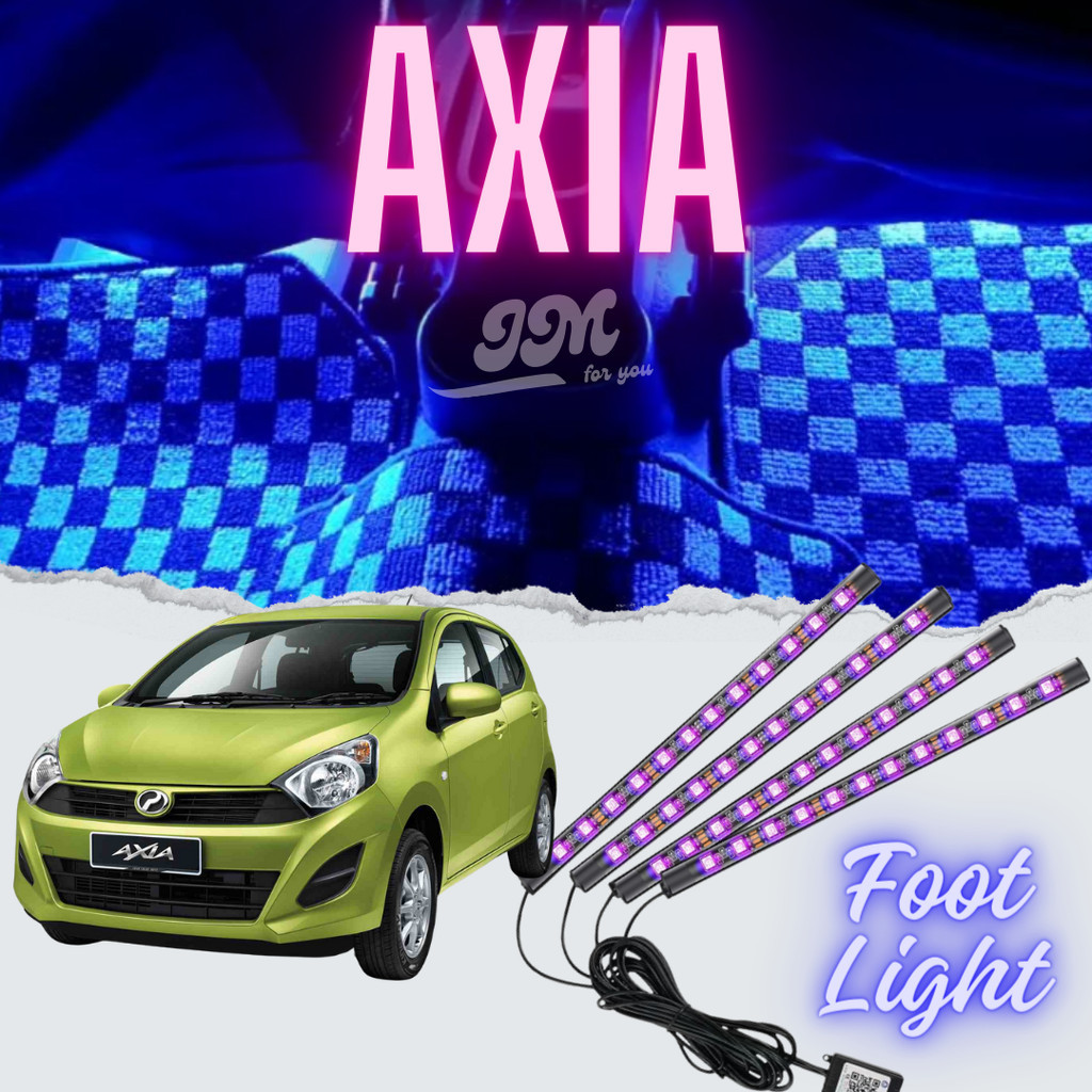 AXIA LED FOOT LIGHT RGB Floor Ambient Light Lampu Kaki Kereta Interior ...