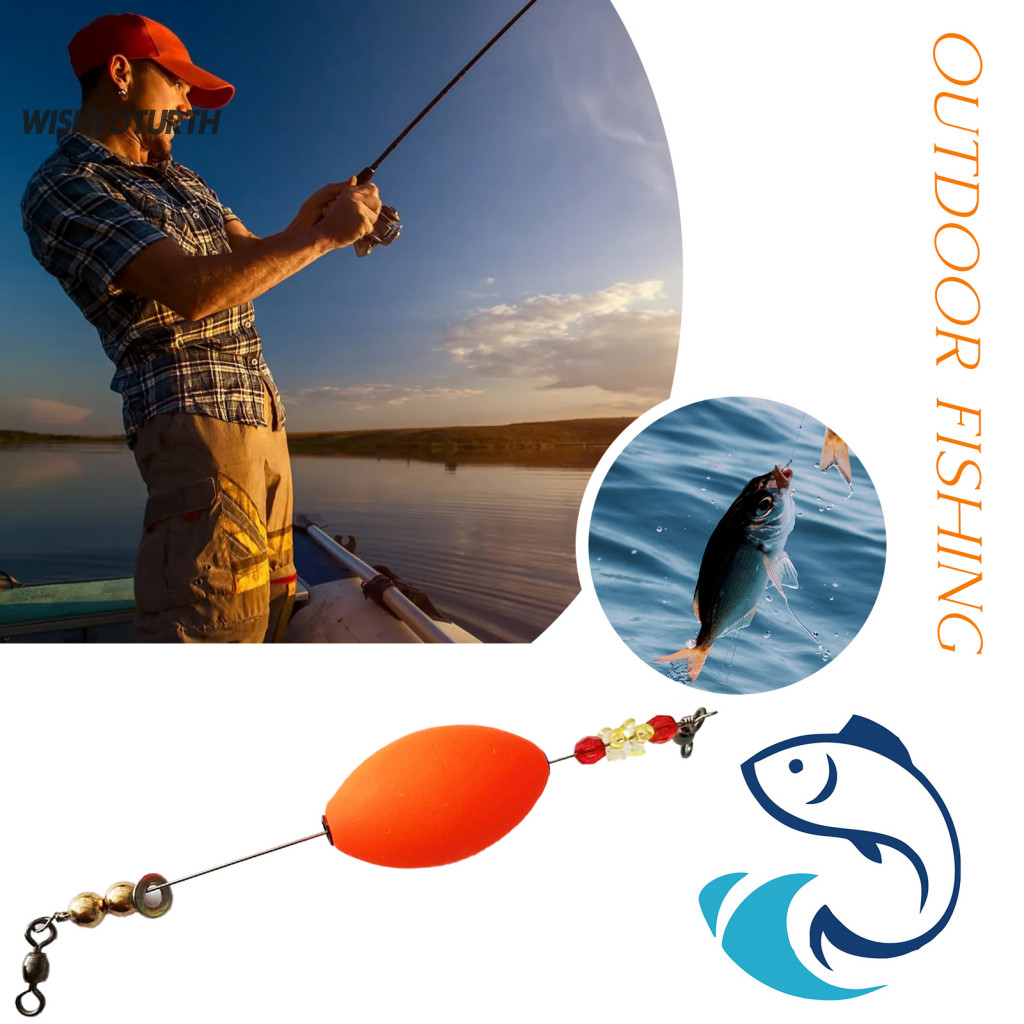 wish| High Visibility Fishing Bobber Easy Setup Fishing Buoy High ...
