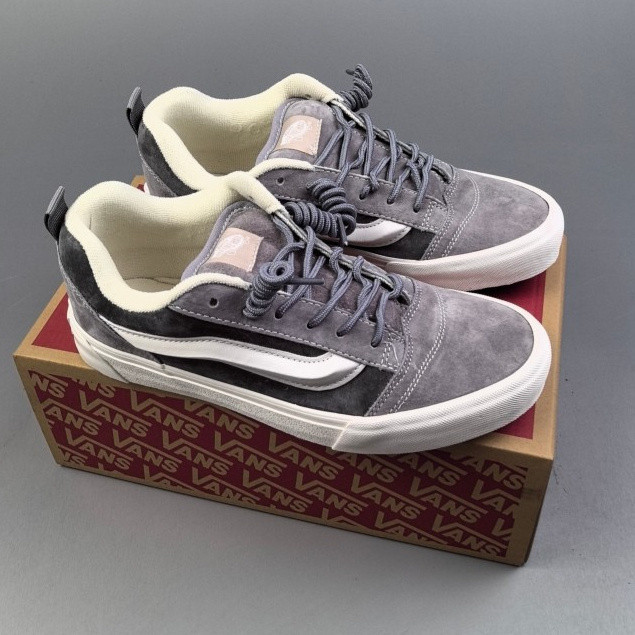 Vans Vault Knu-Skool VR3 LX"Dark Grey/White"(men and women) | Shopee ...