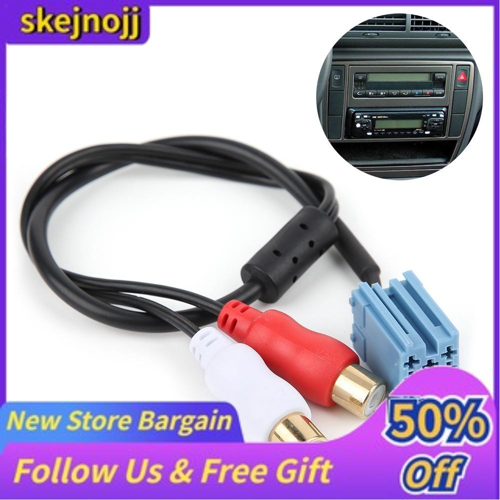 Skejnojj RCA Adapter Audio Stereo Cable 8 Pin Mini ISO for Bla‑Punkt Compact Disc Changer Car ...