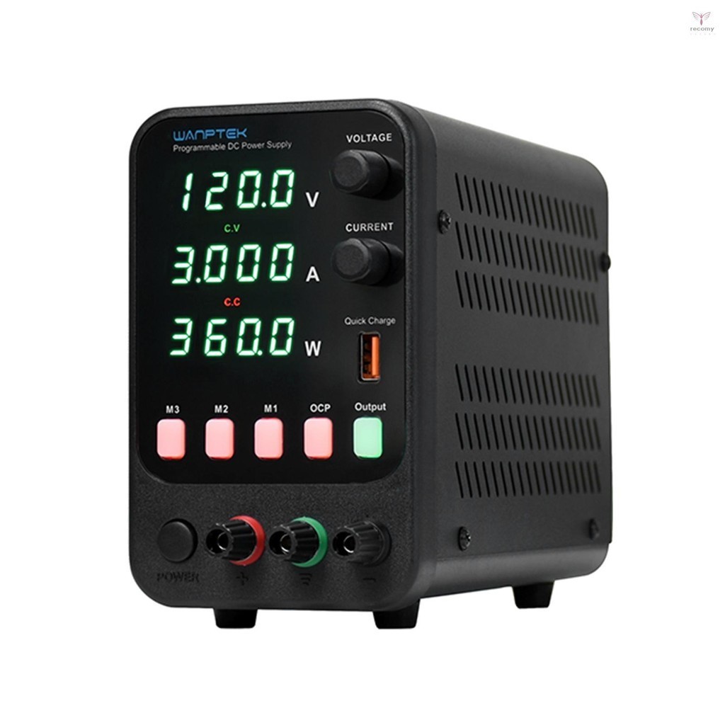WANPTEK Bench DC Power Supply Variable 120V 3A Digital Display ...