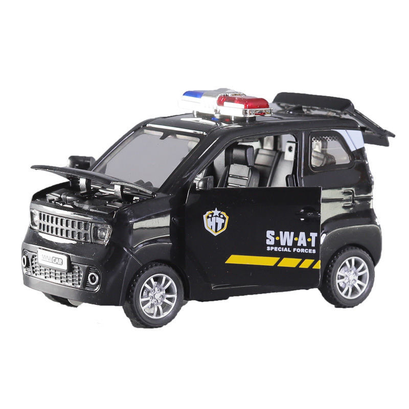 Wuling Police Car Hongguang Toy Car New Energy Car Model Children ...