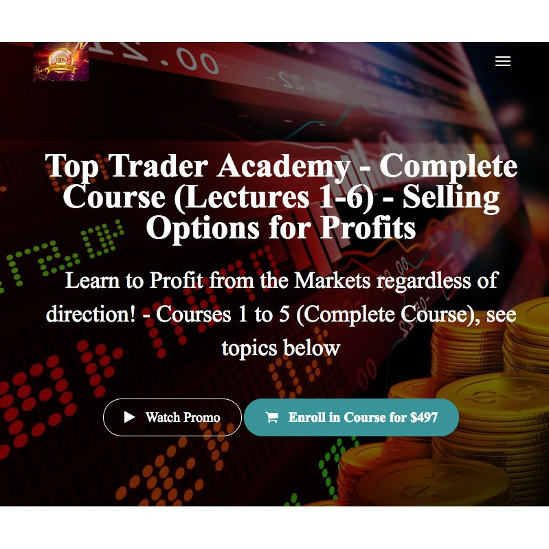 [Video Course] Complete Course (Lectures 1-6) - Selling Options for ...
