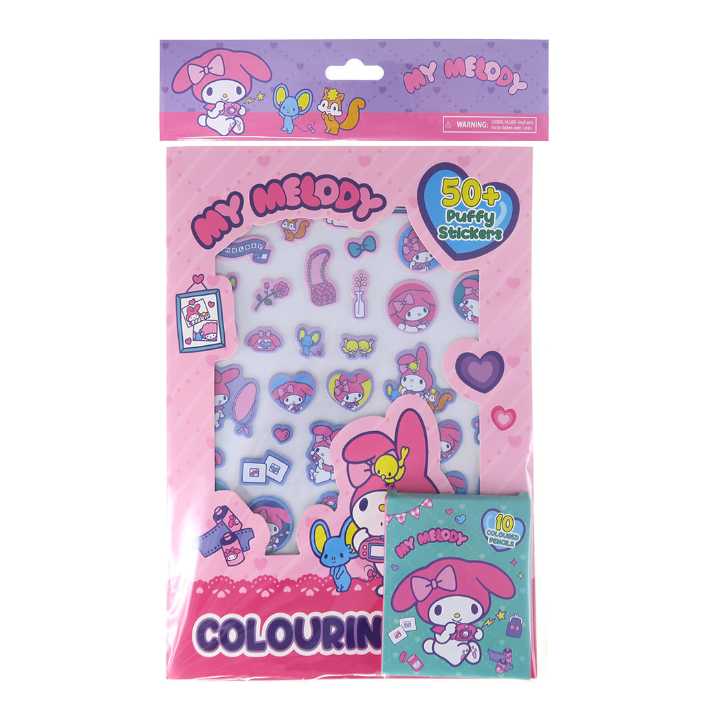 My Melody Cute Color Pad With Puffy Sticker In Set (9058) | Shopee Malaysia