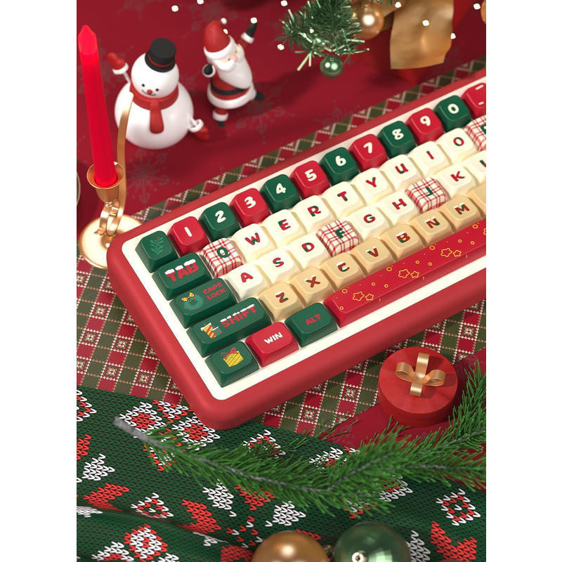 Christmas PBT Dye-Sub MDA Custom Keycap Set for Mechanical Keyboard ...