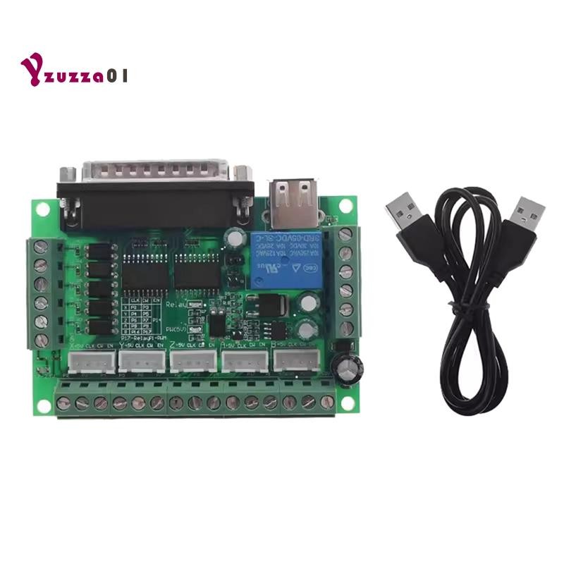 MACH3 Engraving Machine 5 Axis CNC Breakout Board with Optical Coupler for Stepper Motor Drive ...