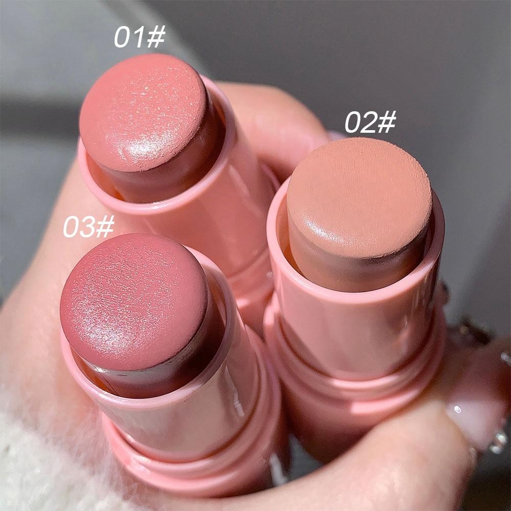 Matte Blush Stick Eyeshadow Blush Lipstick 3 In 1 Waterproof ...