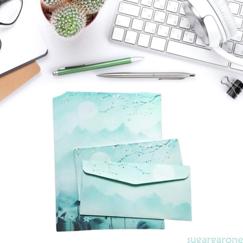 Sugar Writing Stationary Paper Traditional Letter Paper and Envelopes ...