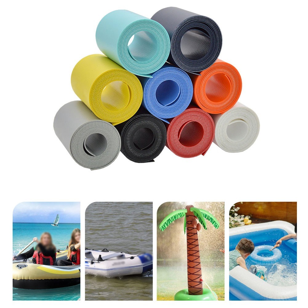 (BABYCITY-MY) 100x5cm Inflatable Boat PVC Patch PVC Repair Patch Kit ...