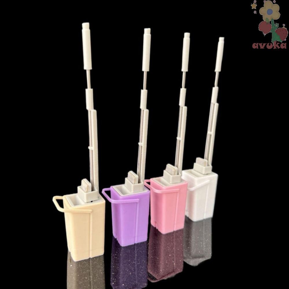 AVUKA Dollhouse Broom Mop, Simulation Pretend Play Miniature Cleaning ...