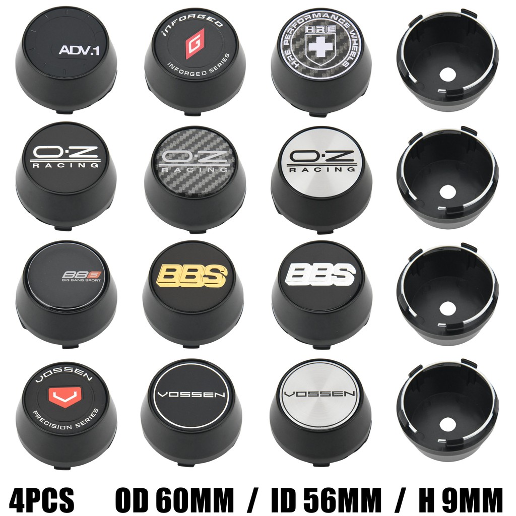 JDM Car Styling 60mm OZ Wheel Cap VOSSEN Wheel Center Cap ADV1 INFORGED ...
